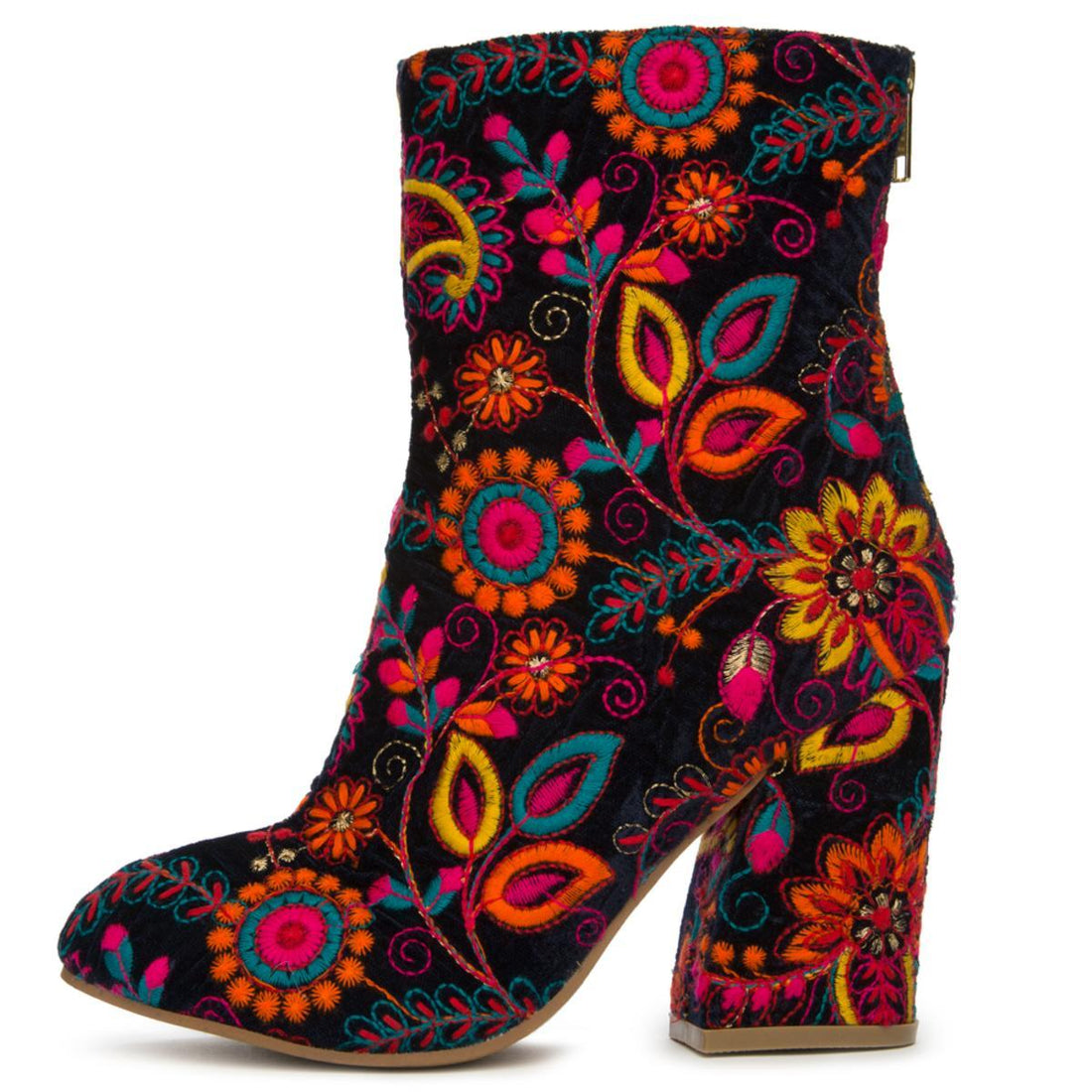 Power Navy Heeled Booties NAVY BLUE – TiltedSole.com