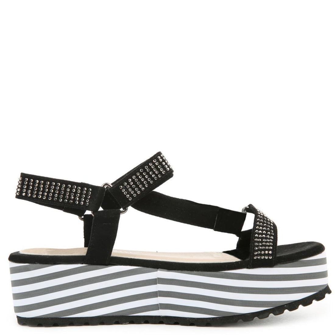 Orella-01 Platform Sandals BLACK – TiltedSole.com
