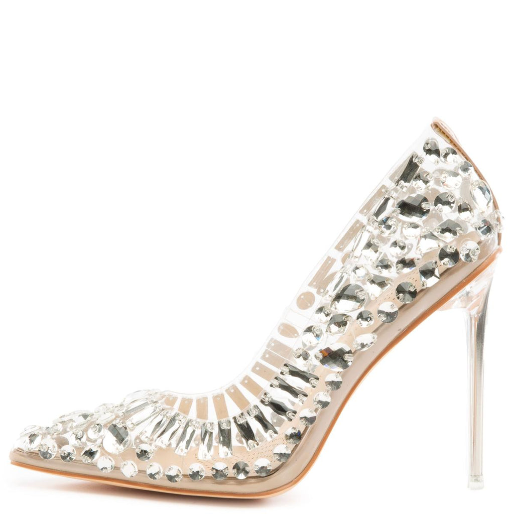 Bonnie Glass Stiletto Heel Pump – TiltedSole.com