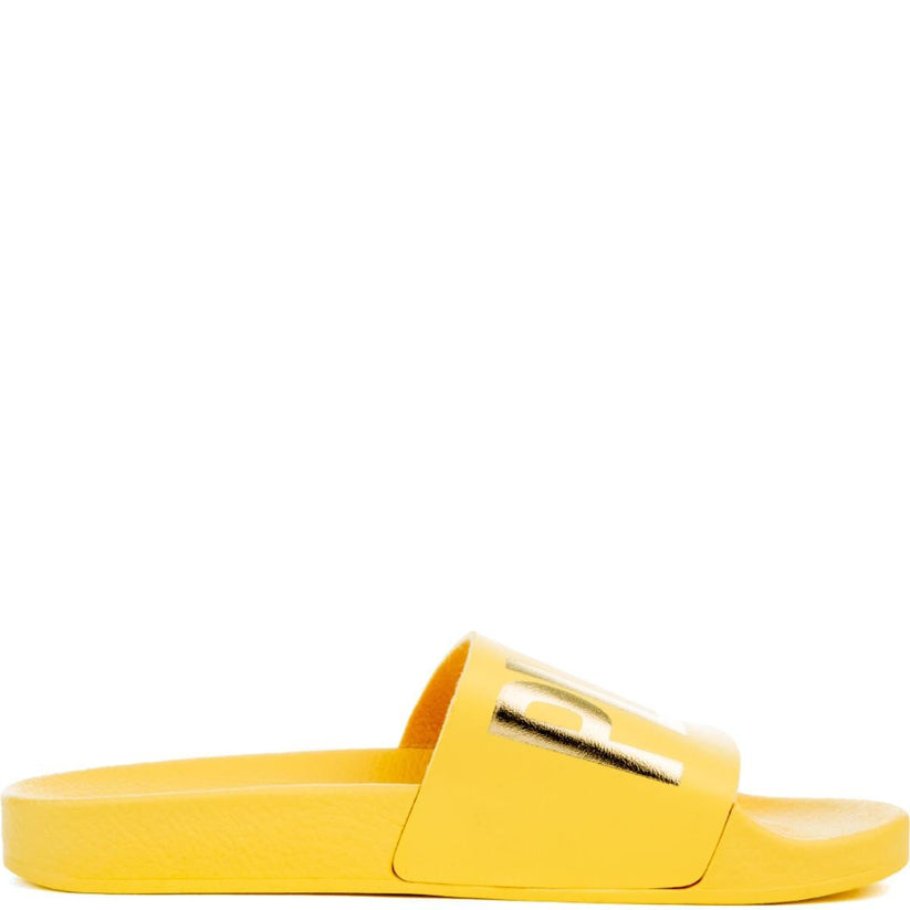 Beach Please Slides in Yellow Yellow/Gold – TiltedSole.com